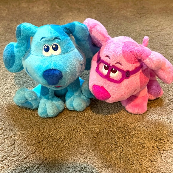Nickelodeon | Toys | Blues Clues Magenta And Blue Stuffy Bundle Set ...